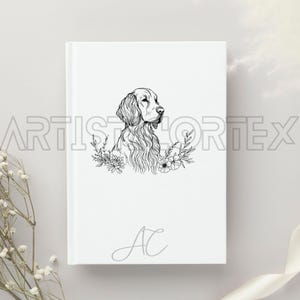 Delicate Irish Setter SVG Bundle, Irish Setter Line Art PNG, Irish ...