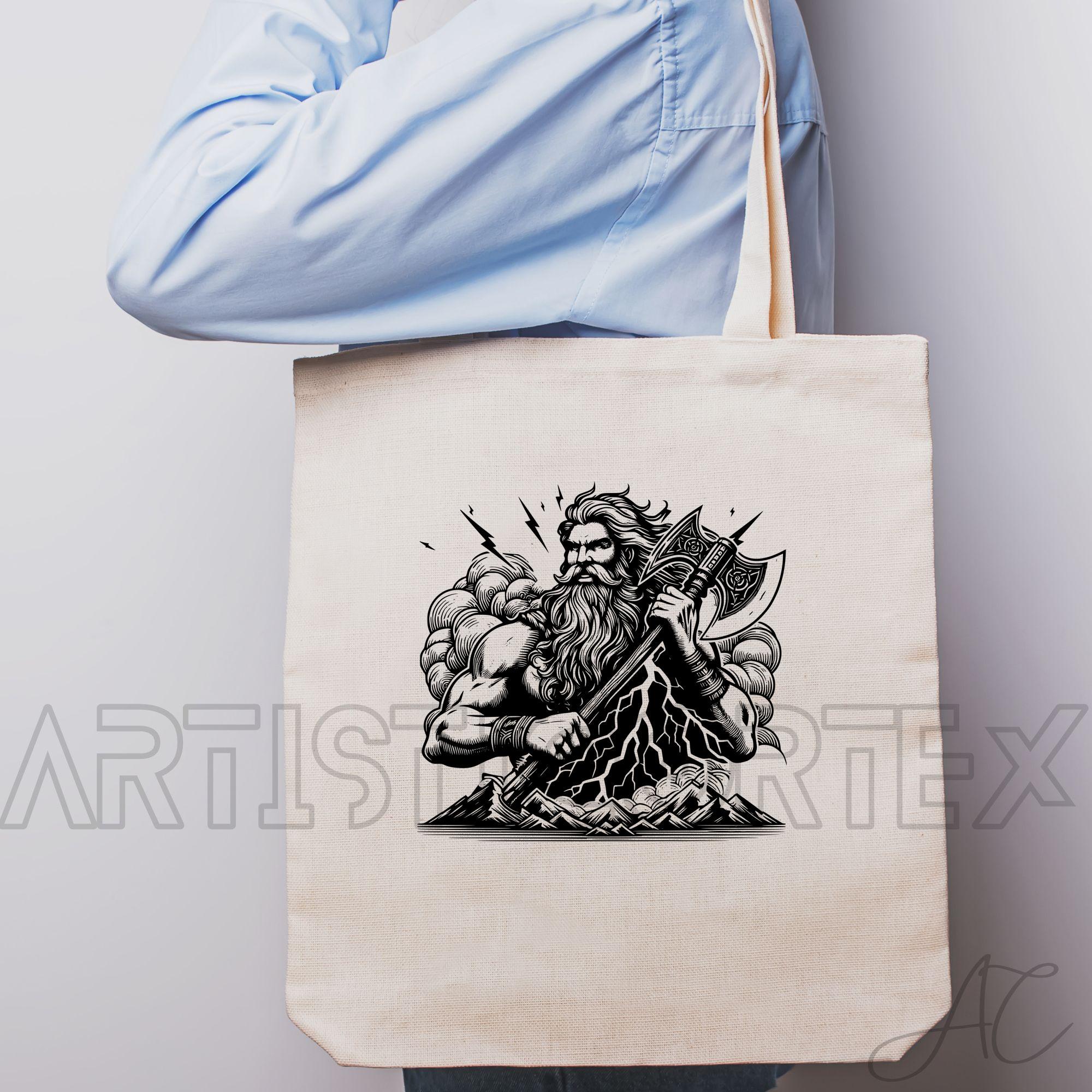 Perun SVG Bundle, Perun God PNG , God of Thunder Clipart, Hand Drawn ...