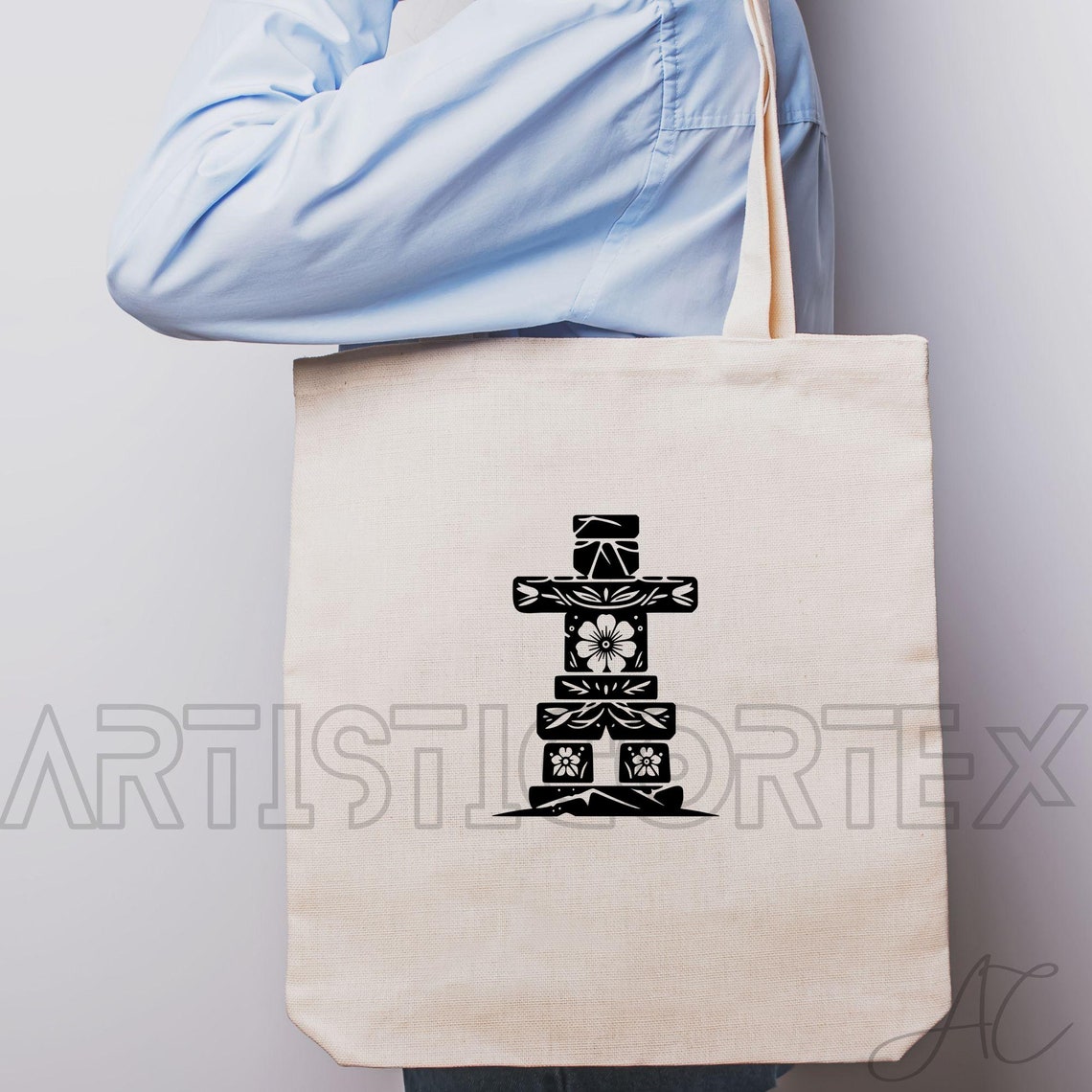 Inukshuk SVG Bundle, Inukshuk Statue PNG ,floral Inukshuk Clipart, Hand ...