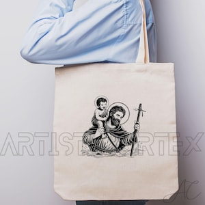 Saint Christopher SVG Bundle, Saint Christopher PNG, Saint Christopher ...