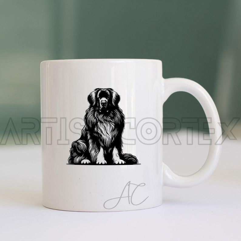 Leonberger SVG Bundle, Leonberger PNG, Leonberger Puppy Clipart, Hand ...