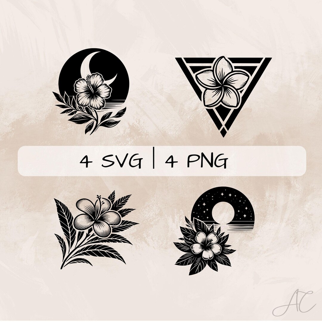 Tiare Flower SVG Bundle, Tahitian Gardenia PNG ,tahitian Gardenia ...
