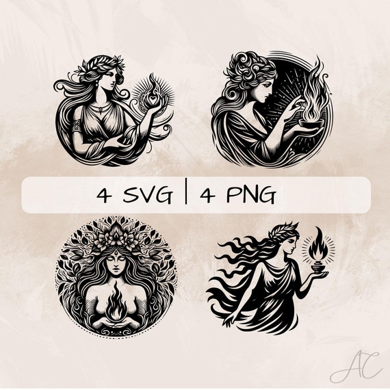 Hestia Symbols Greek Mythology Hestia's Symbol On Plexiglass Figurine