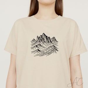 Superstition Mountains SVG Bundle, Mountains PNG ,hand Drawn ...