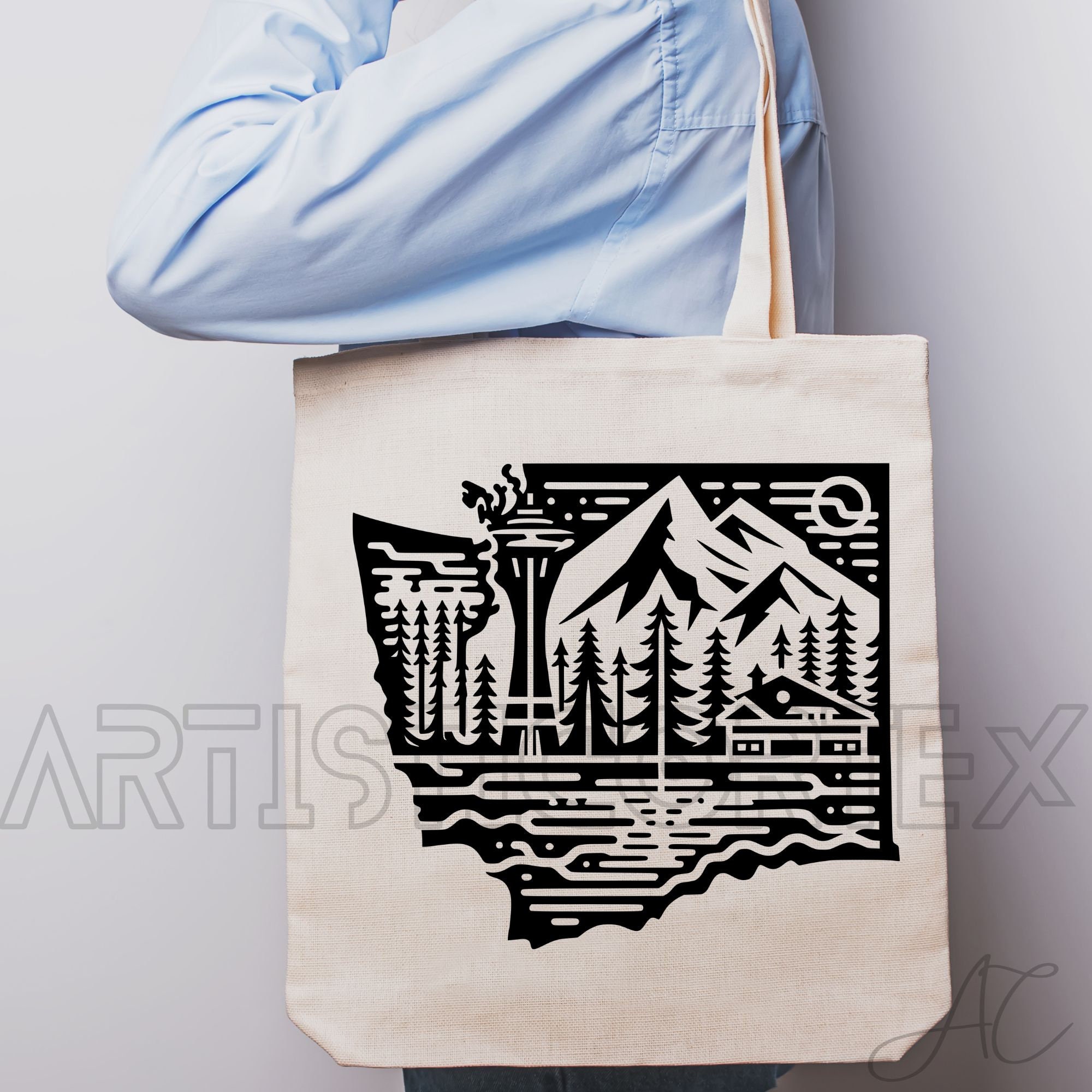 Washington SVG Bundle, Washington Map PNG ,washington State Clipart ...