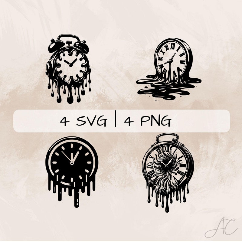 Melting Clock - Etsy