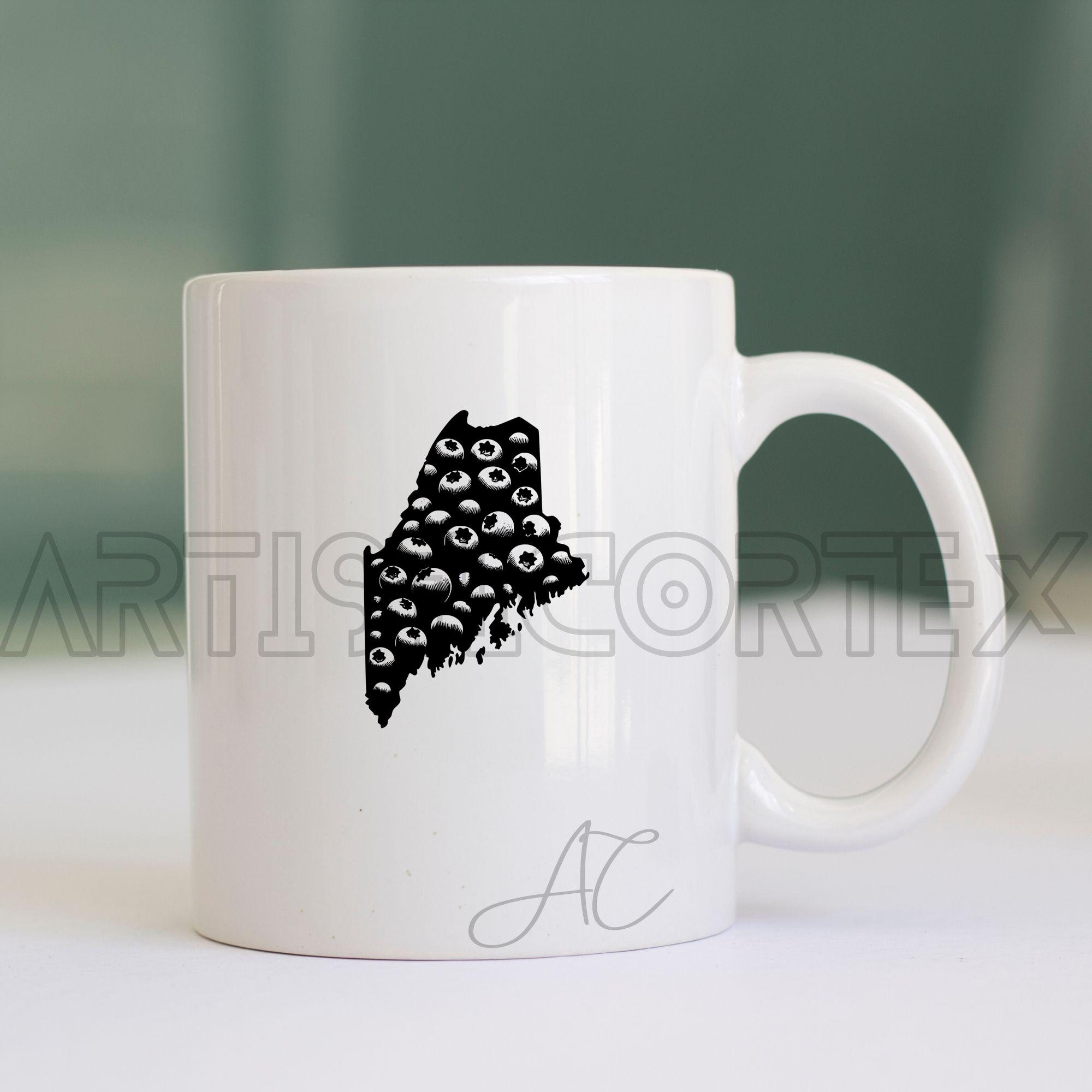 Maine SVG Bundle, Maine State PNG ,maine Outline Clipart, Hand Drawn ...