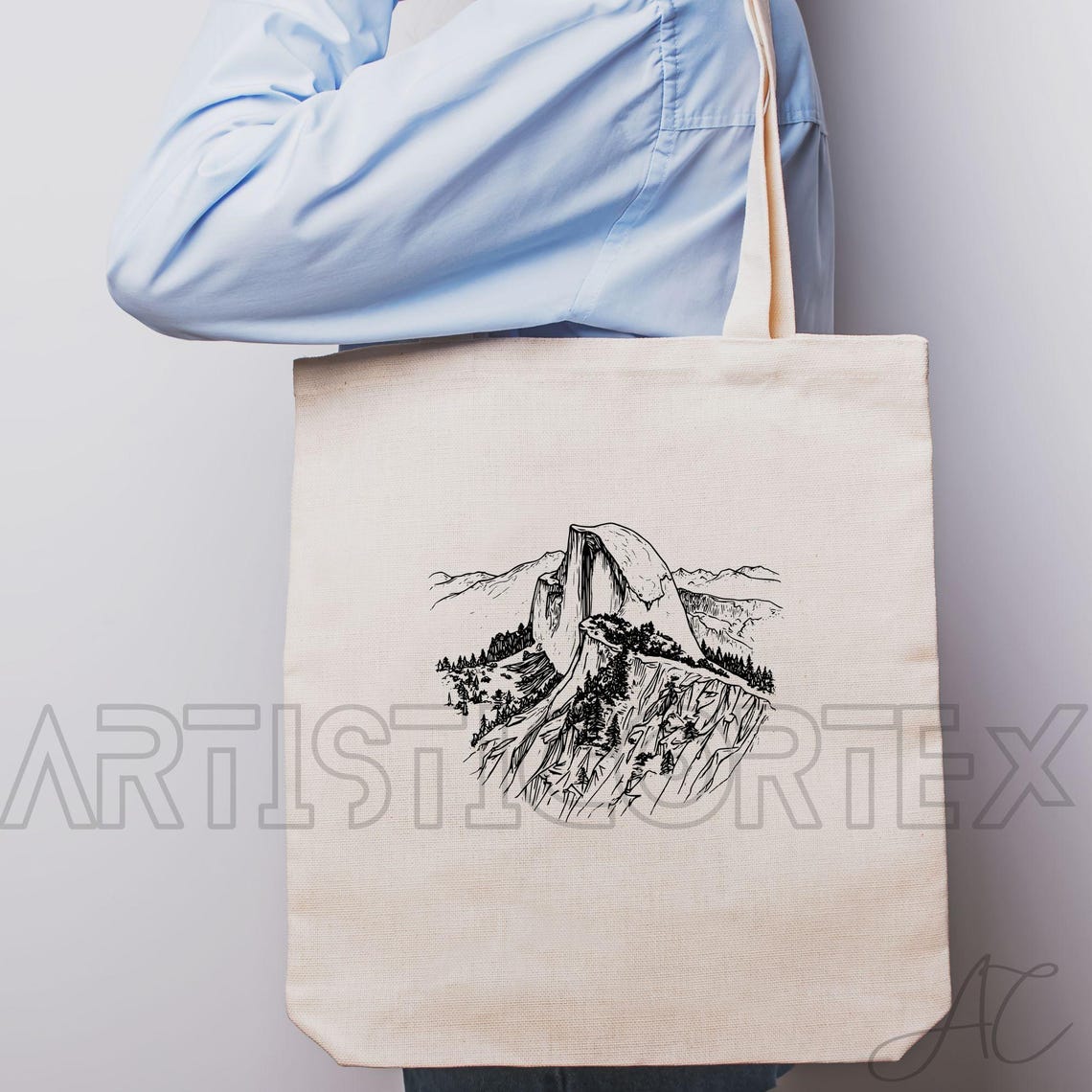 Yosemite Half Dome SVG Bundle, Yosemite PNG , Mountain Clipart, Hand ...