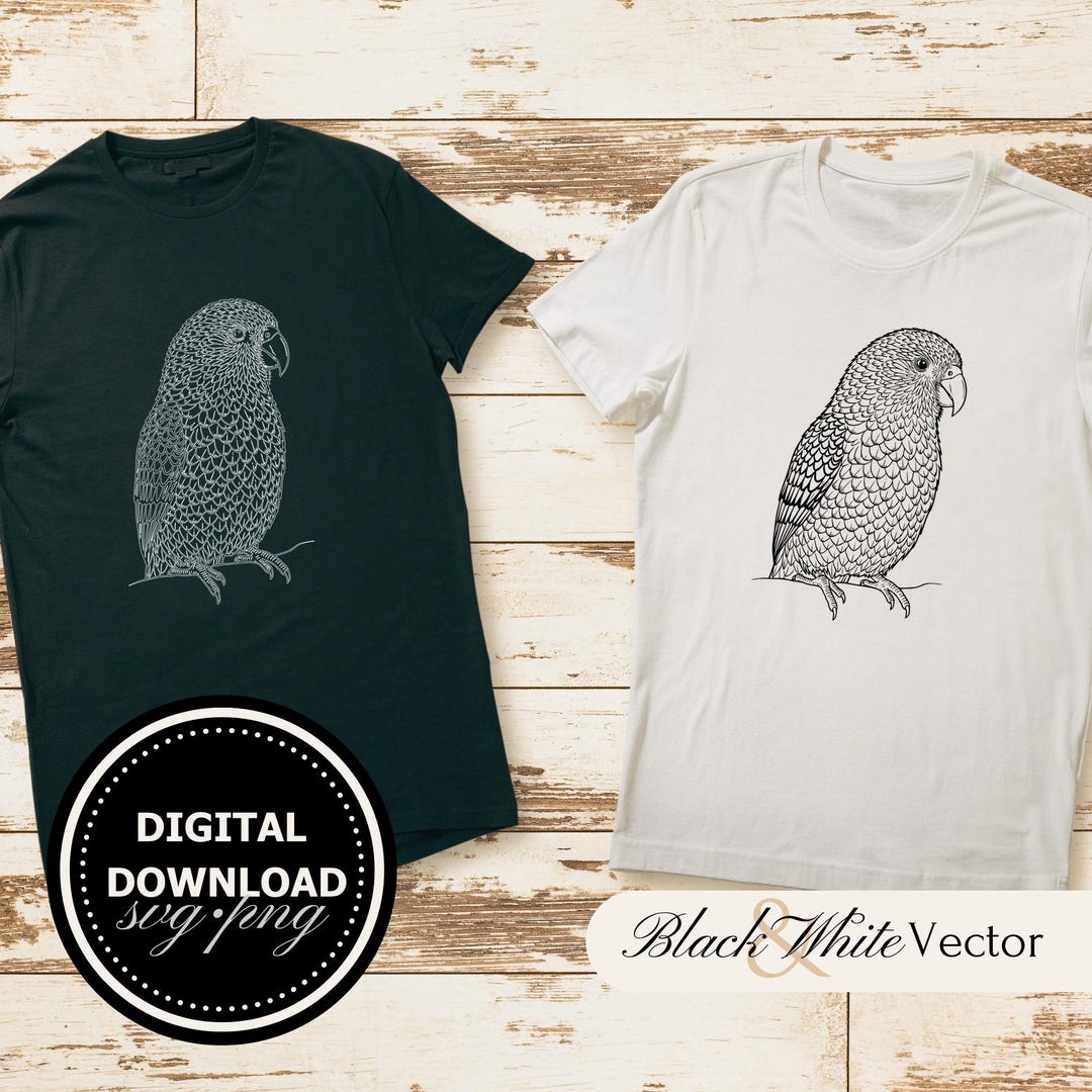 Kakapo SVG Bundle, Parrot PNG ,kakapo Clipart, Hand Drawn Kakapo ...