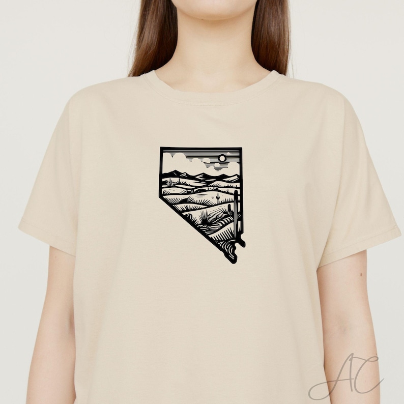 Nevada SVG Bundle, Nevada Outline PNG ,nevada State Map, Hand Drawn ...