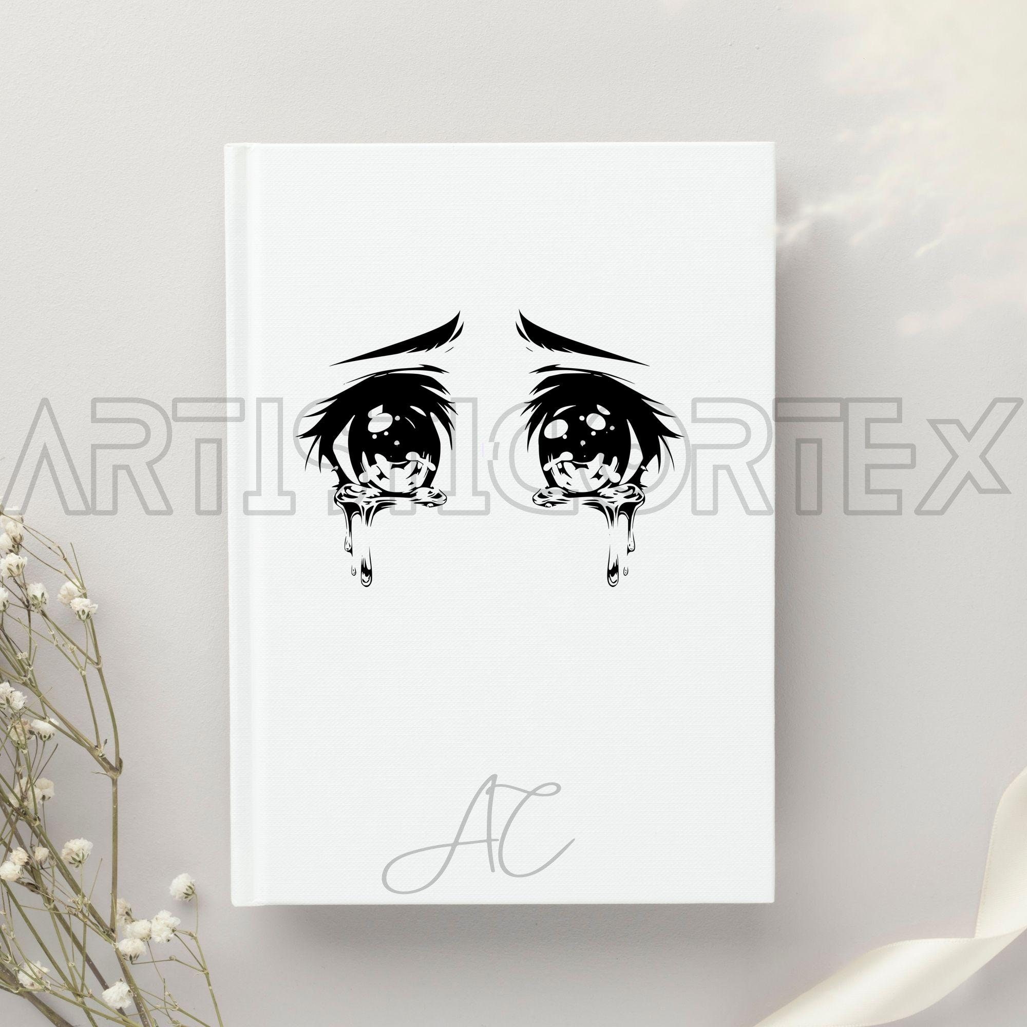 Eyes SVG Bundle, Crying Eyes PNG ,eye With Tear Clipart, Hand Drawn ...