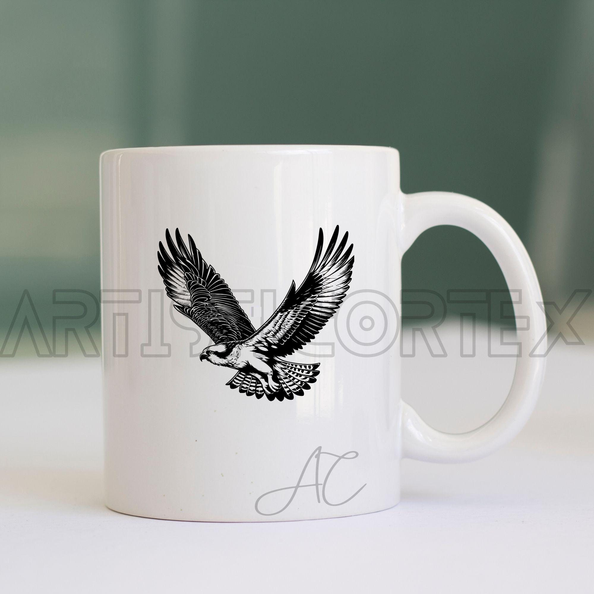 Osprey SVG Bundle, Flying Osprey PNG , Osprey Bird Clipart, Hand Drawn ...