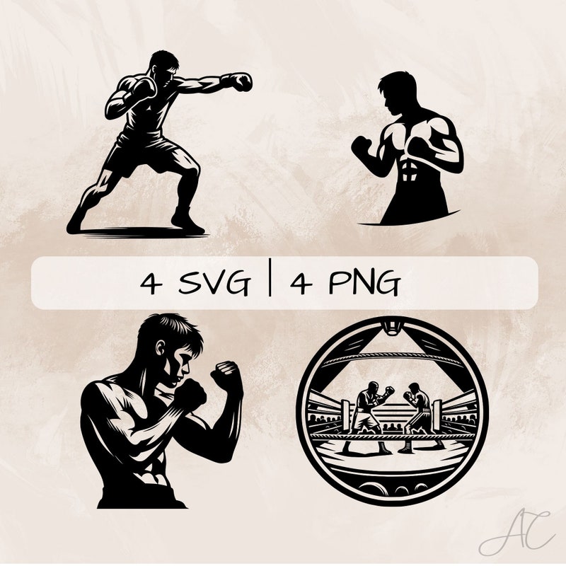 Boxing Svg - Etsy