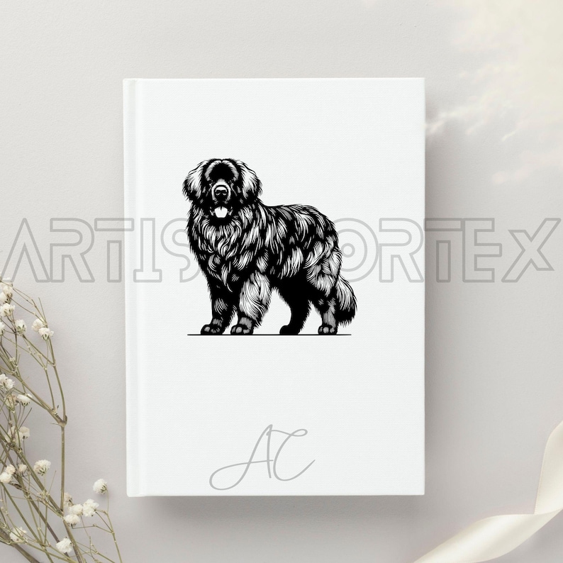 Leonberger SVG Bundle, Leonberger PNG, Leonberger Puppy Clipart, Hand ...