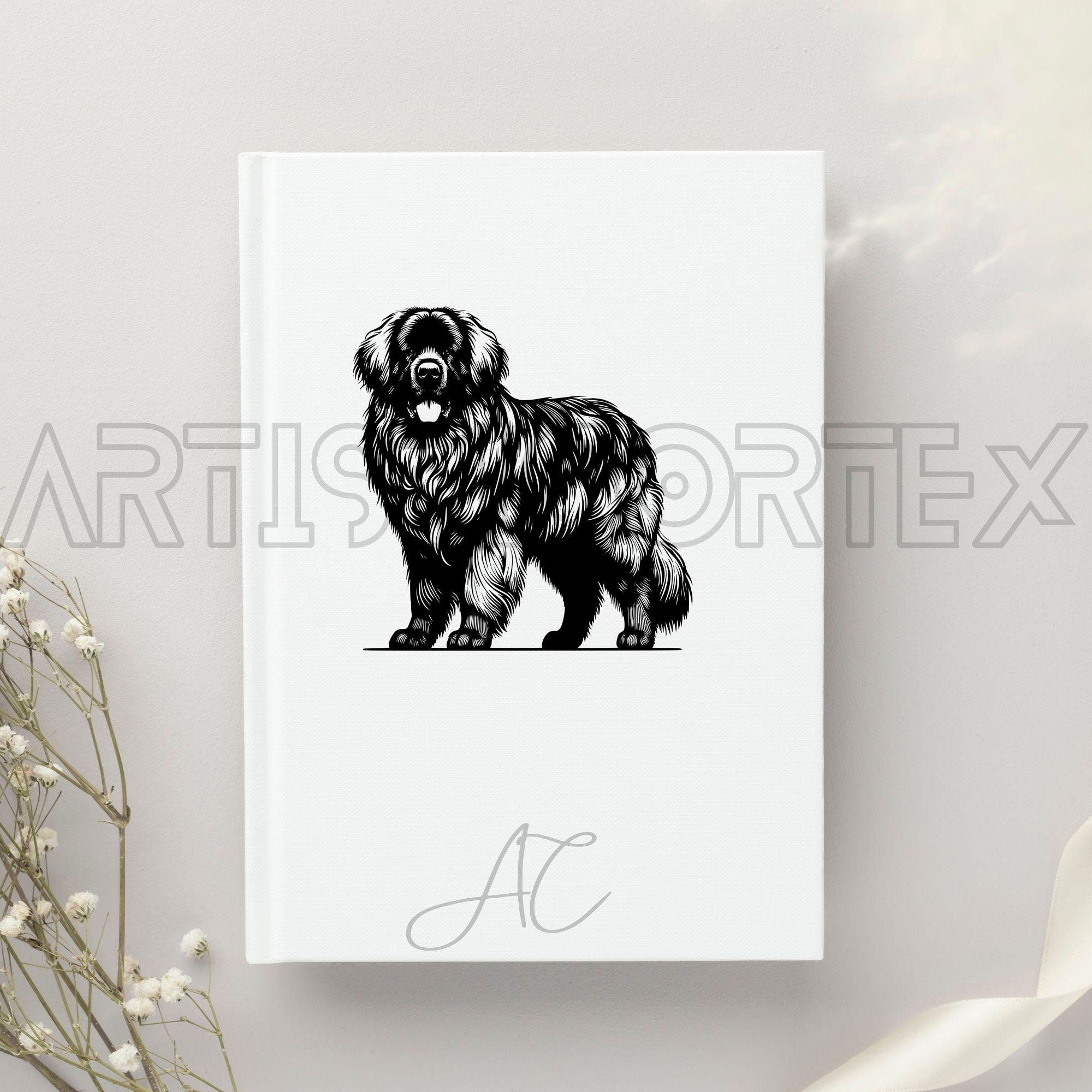 Leonberger SVG Bundle, Leonberger PNG, Leonberger Puppy Clipart, Hand ...