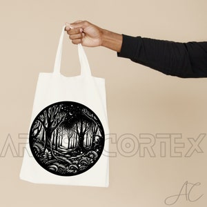 Magic Forest SVG Bundle, Forest Scene PNG, Forest and Unicorn Clipart ...