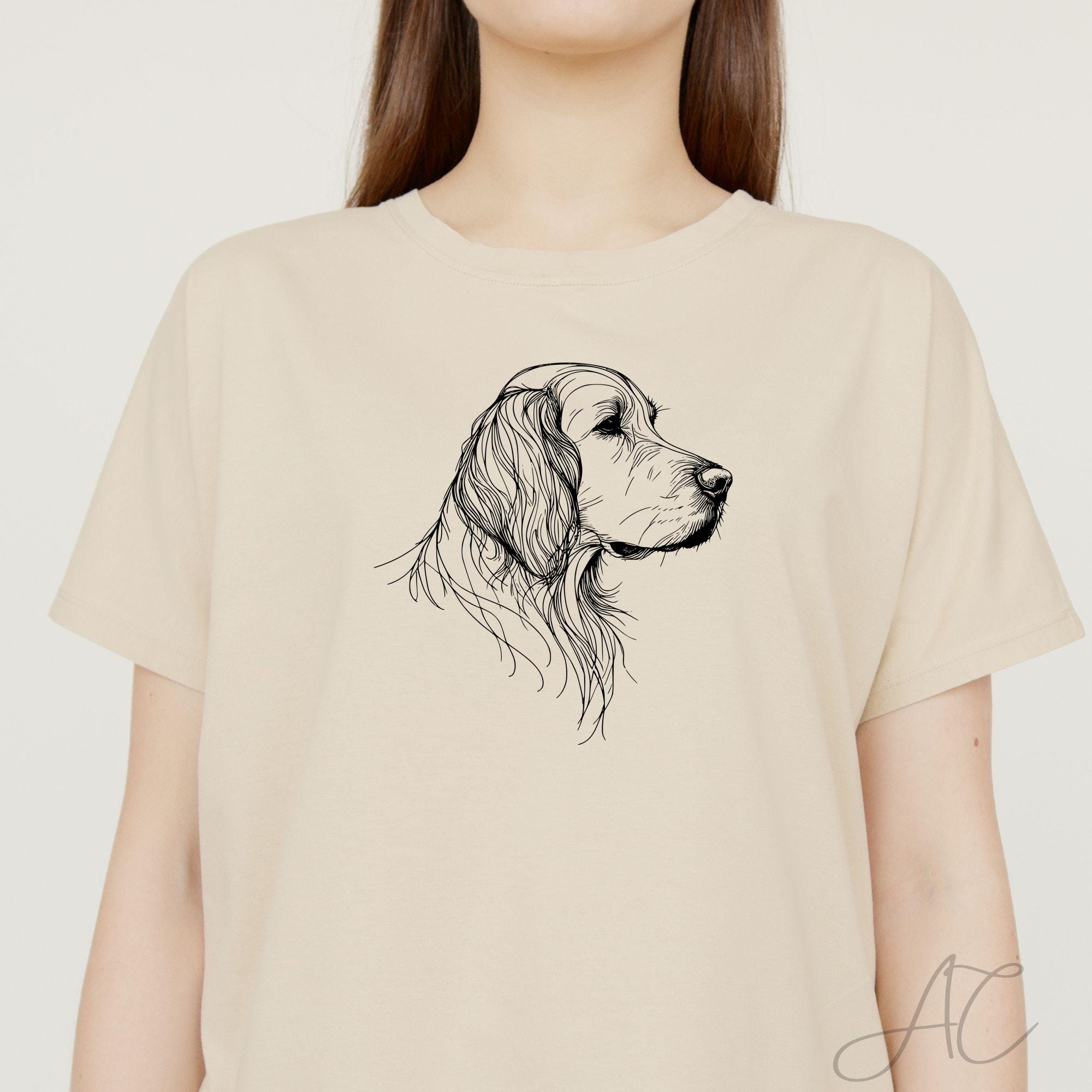 Delicate Irish Setter SVG Bundle, Irish Setter Line Art PNG, Irish ...