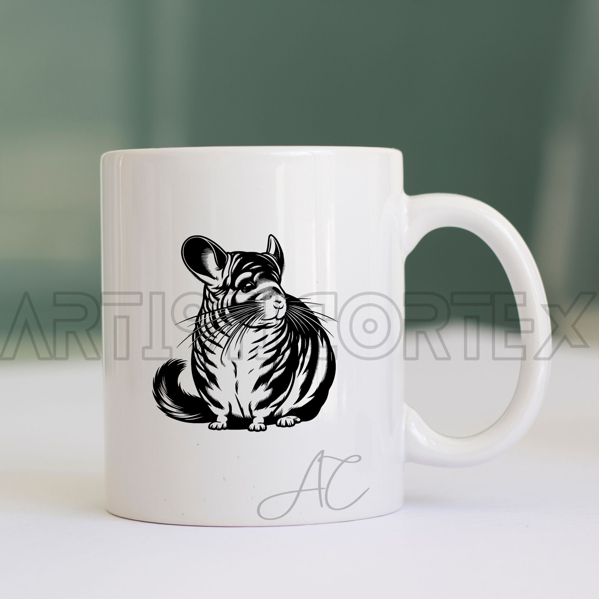 Chinchilla SVG Bundle, Chinchilla Face PNG, Floral Chinchilla Clipart ...