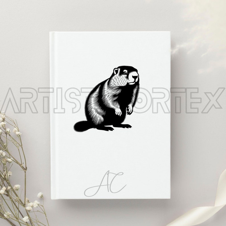 Groundhog SVG Bundle, Woodchuck PNG , Funny Groundhog Clipart, Hand ...