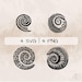 Koru SVG Bundle, Koru Symbol PNG ,maori Clipart, Hand Drawn Koru ...