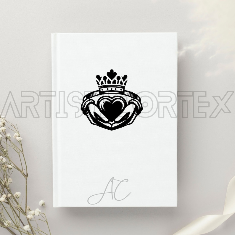 Claddagh SVG Bundle, Irish Claddagh PNG, Claddagh Crest Clipart, Hand ...