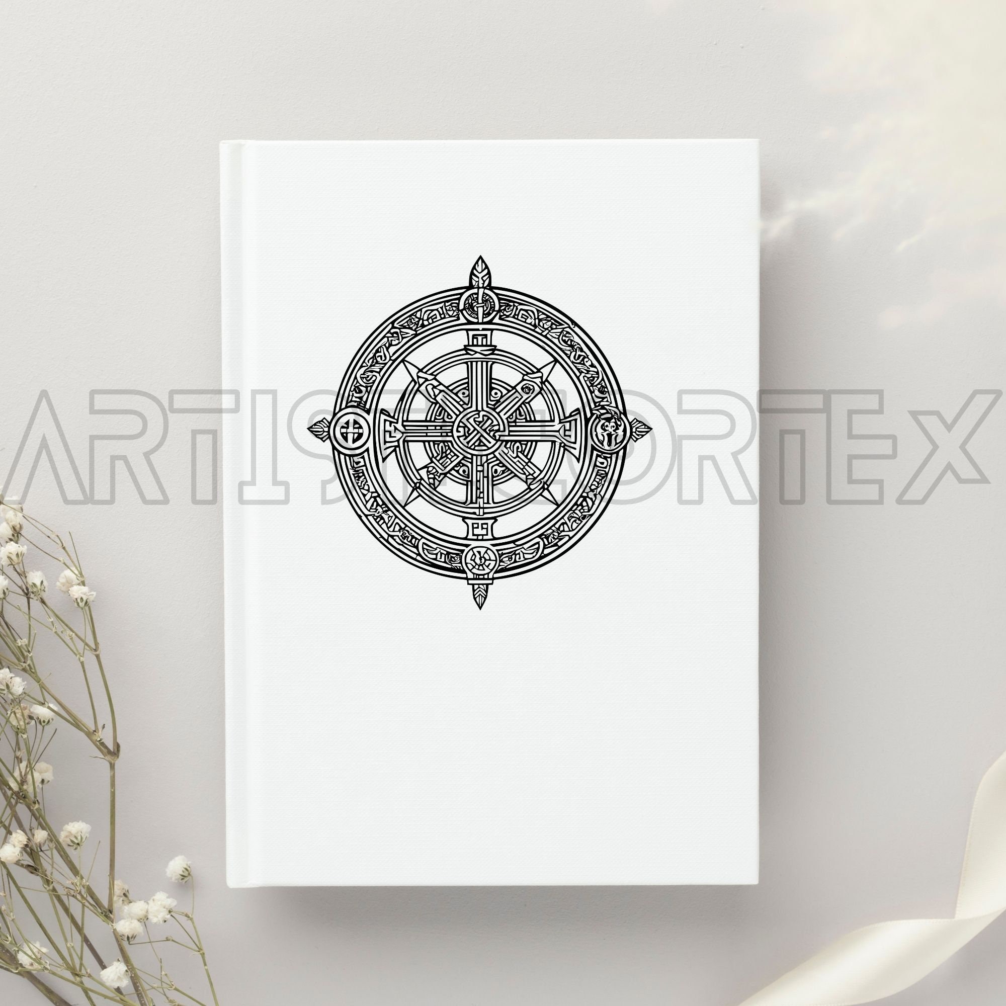 Vegvisir SVG Vegvisir Compass PNG Viking Compass Vector Old - Etsy ...
