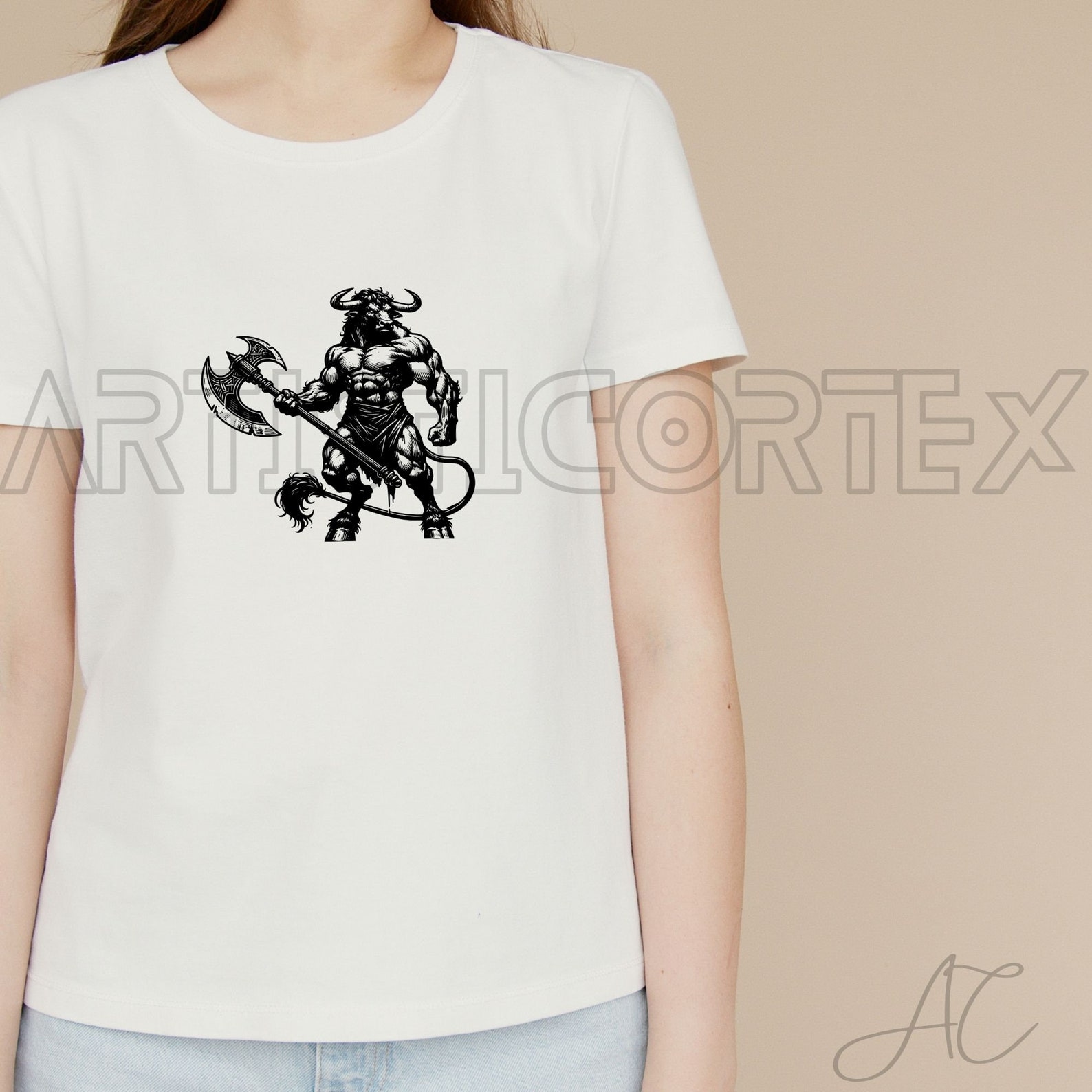 Minotaur SVG Bundle, Minotaur PNG, Mythology Clipart, Hand Drawn ...