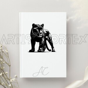 Panther SVG Bundle, Black Jaguar PNG, Panther Roaring Clipart, Hand ...