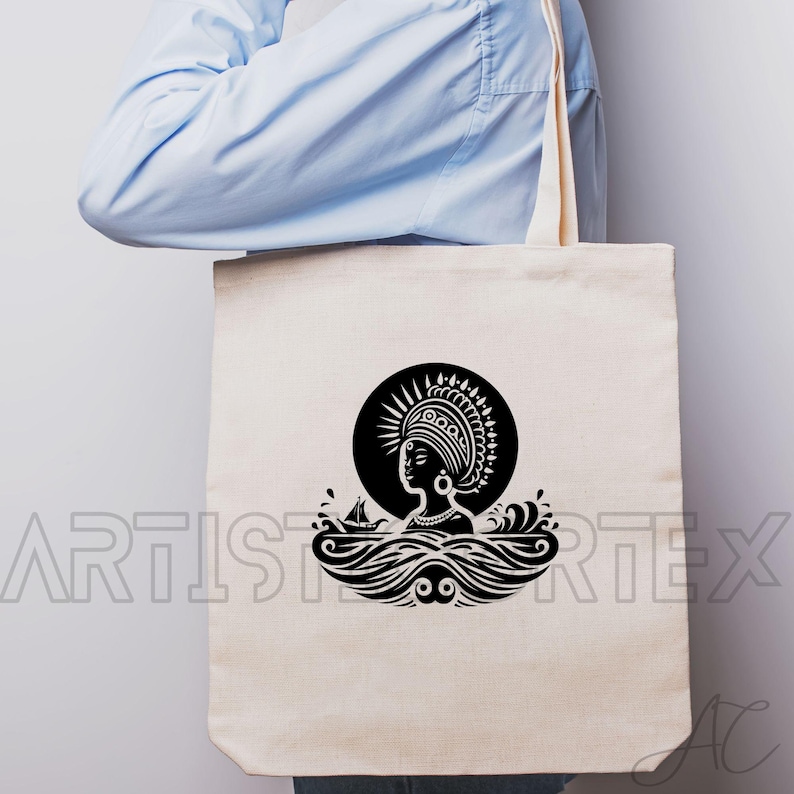 Oba SVG Bundle, Goddess of River PNG , Oba Orisha Clipart, Hand Drawn ...