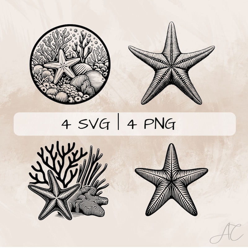 Starfish Svg - Etsy