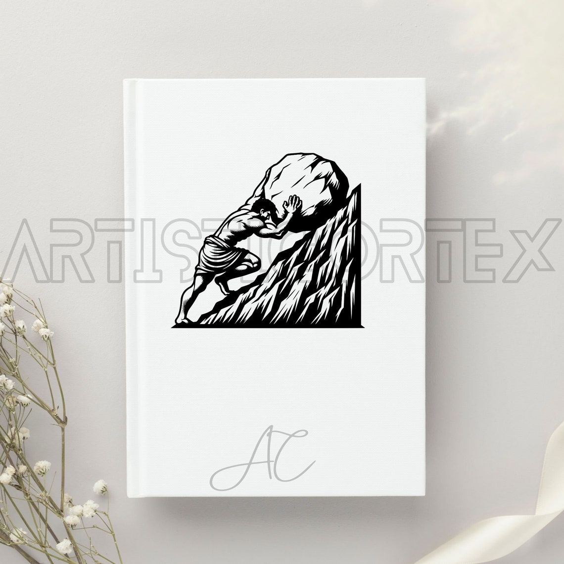 Sisyphus SVG Bundle, Sisyphus and Rock PNG, Sisyphus Clipart, Hand ...