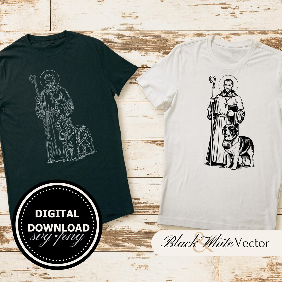 St Bernard SVG Bundle, Saintt Bernard and Dog PNG, St Bernard of ...