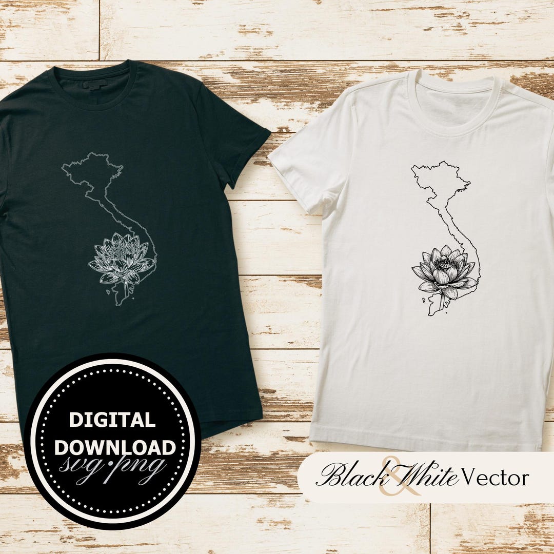Vietnam SVG Bundle, Vietnam Outline PNG ,vietnam Map Clipart, Hand ...