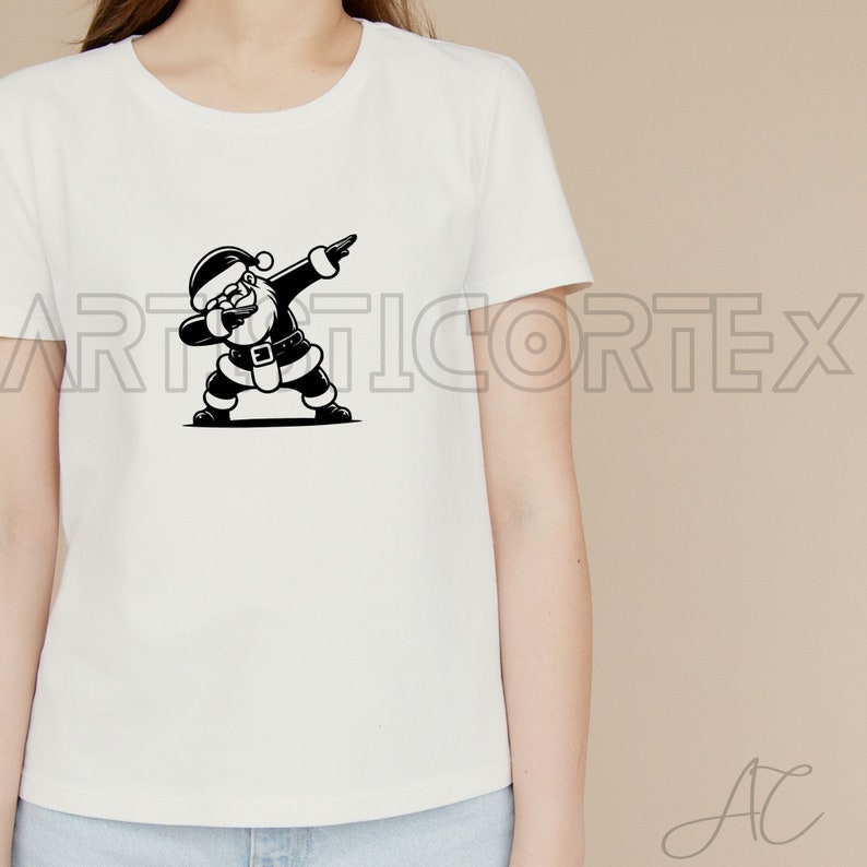 Christmas Party SVG Bundle, Dancing Santa PNG, Christmas Clipart, Hand ...