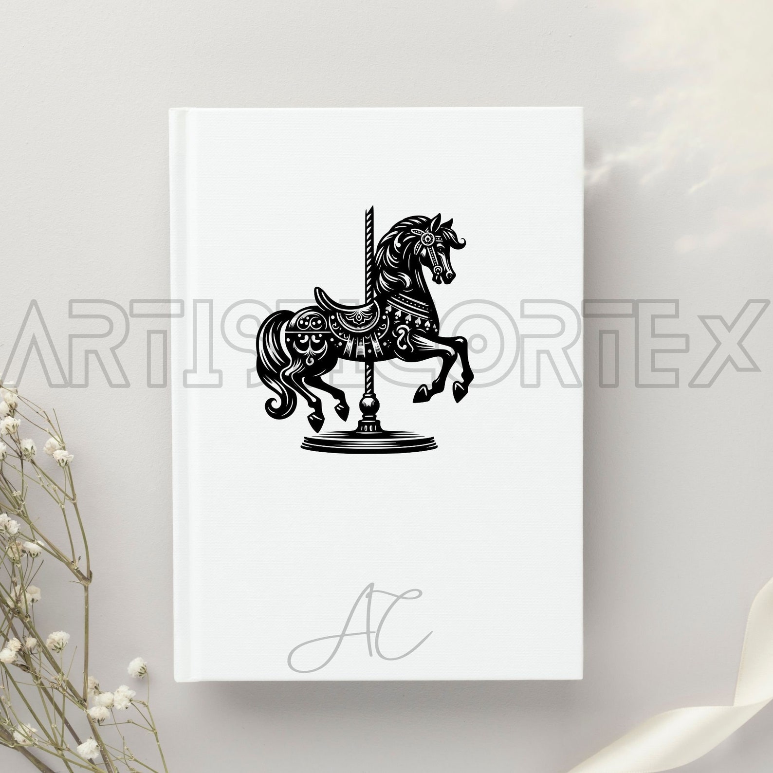 Horse Carousel SVG Bundle, Carousel PNG, Amusement Park Clipart, Hand ...