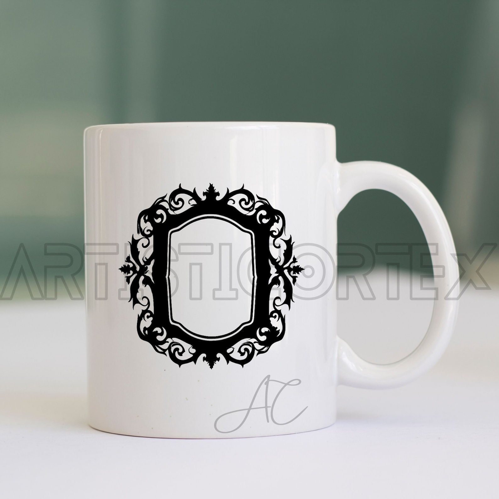 Spooky Mirror Frame SVG, Creepy Mirror Frame Vector, Halloween Mirror ...