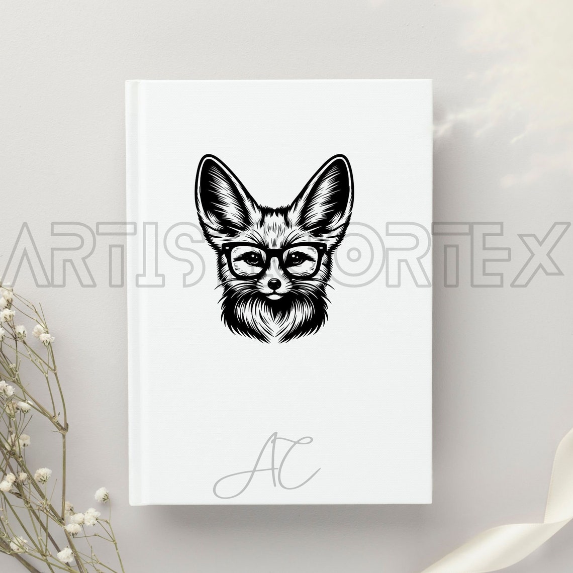 Fennec Fox SVG Bundle, Fennec Fox With Flowers PNG, Cute Fennec Fox ...