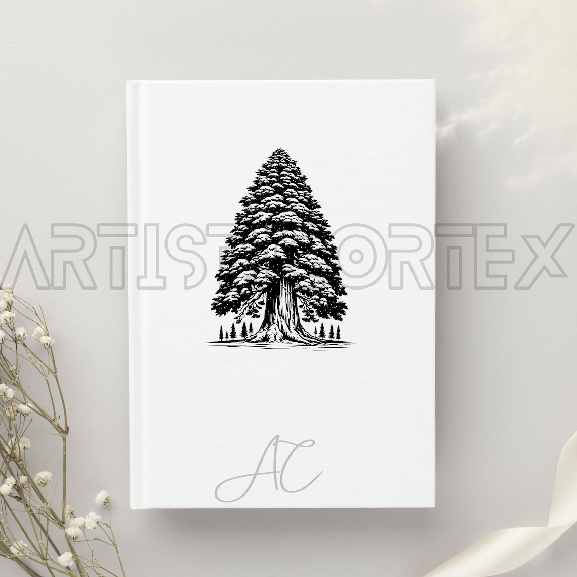 Sequoia Tree SVG Bundle, Redwood Tree With Swing PNG, Sequoia Tree ...