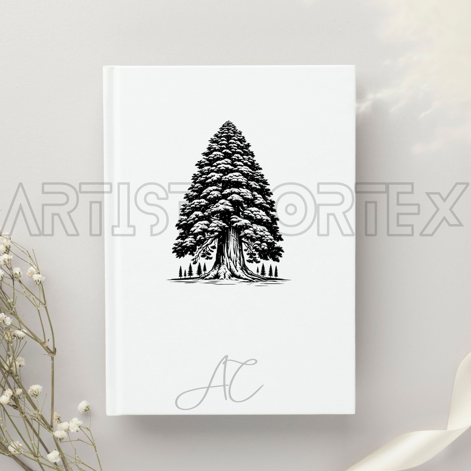 Sequoia Tree SVG Bundle, Redwood Tree With Swing PNG, Sequoia Tree ...