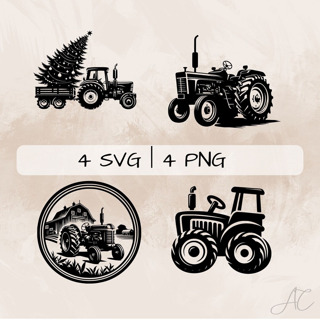 Truck SVG Bundle, Farm Truck PNG, Chritmas Truck Clipart, Hand Drawn ...