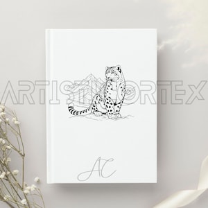 Delicate Snow Leopard SVG Bundle, Leopard PNG ,snow Leopard Clipart ...