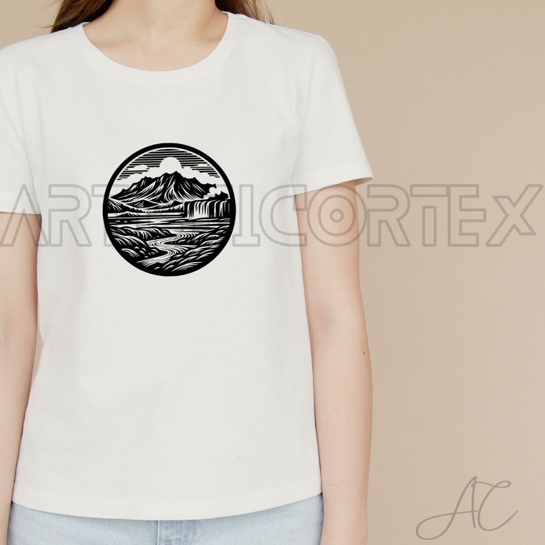 Iceland Scene SVG Bundle, Blue Lagoon PNG, Gullfoss Waterfall Clipart ...