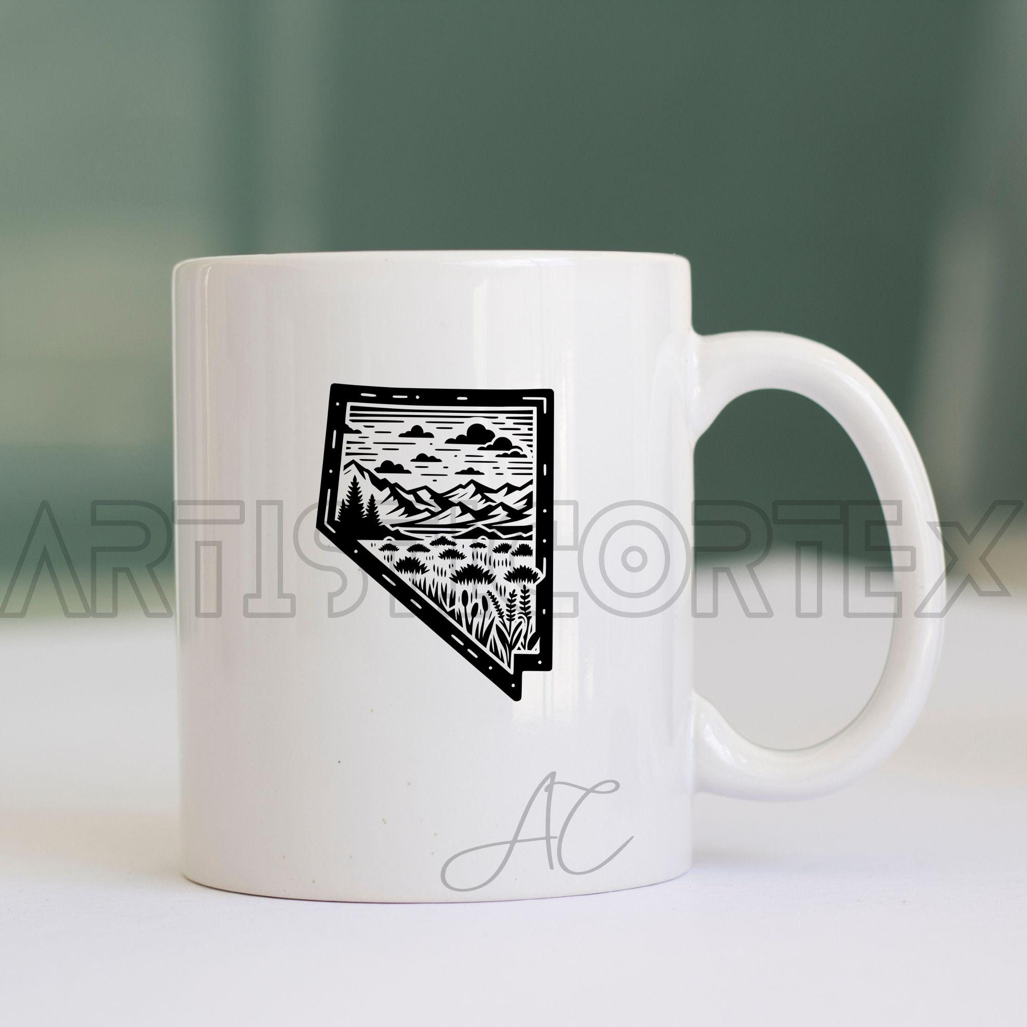 Nevada SVG Bundle, Nevada Outline PNG ,nevada State Map, Hand Drawn ...