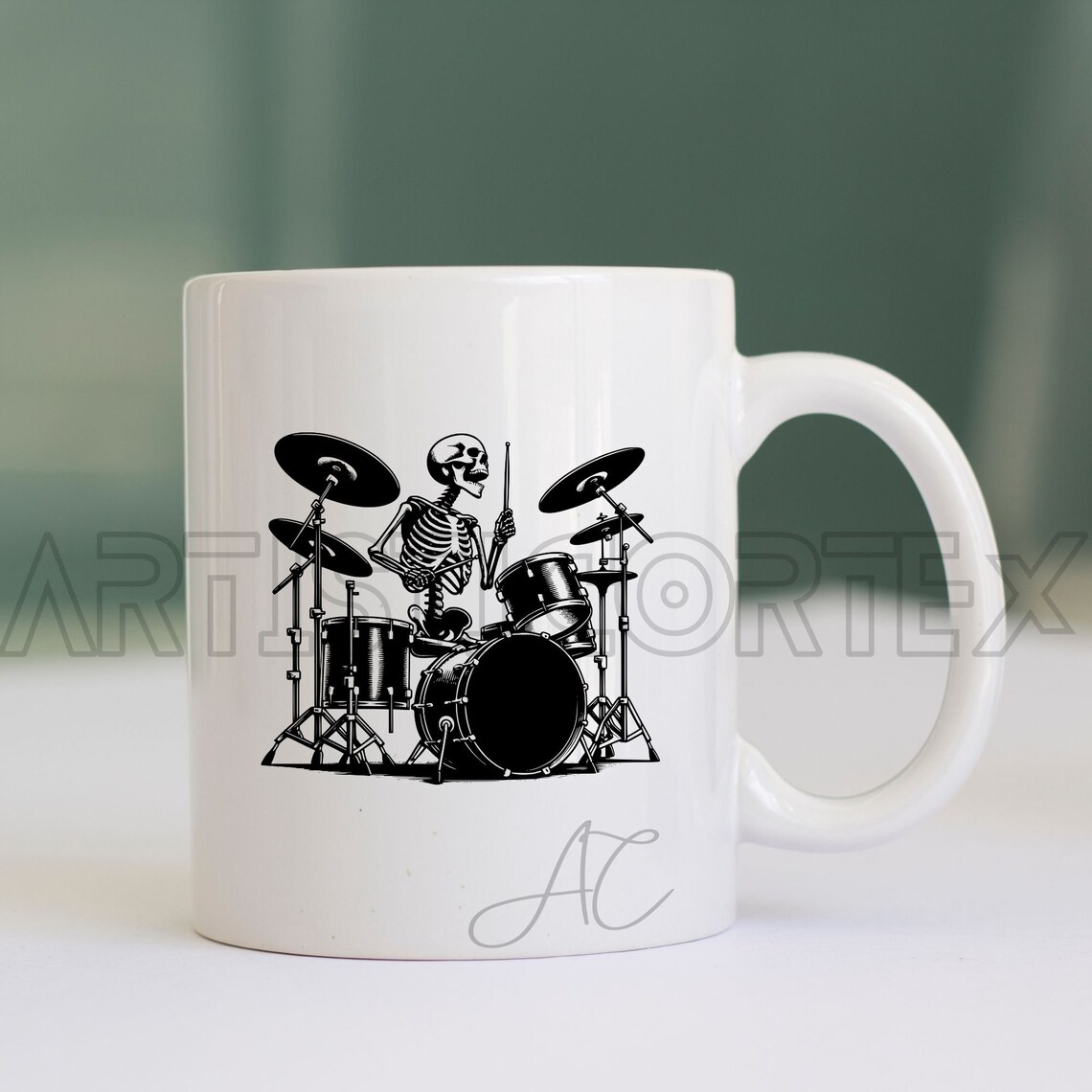 Skeleton Musician SVG Bundle, Skeleton Guitarist PNG, Skeleton Drummer ...