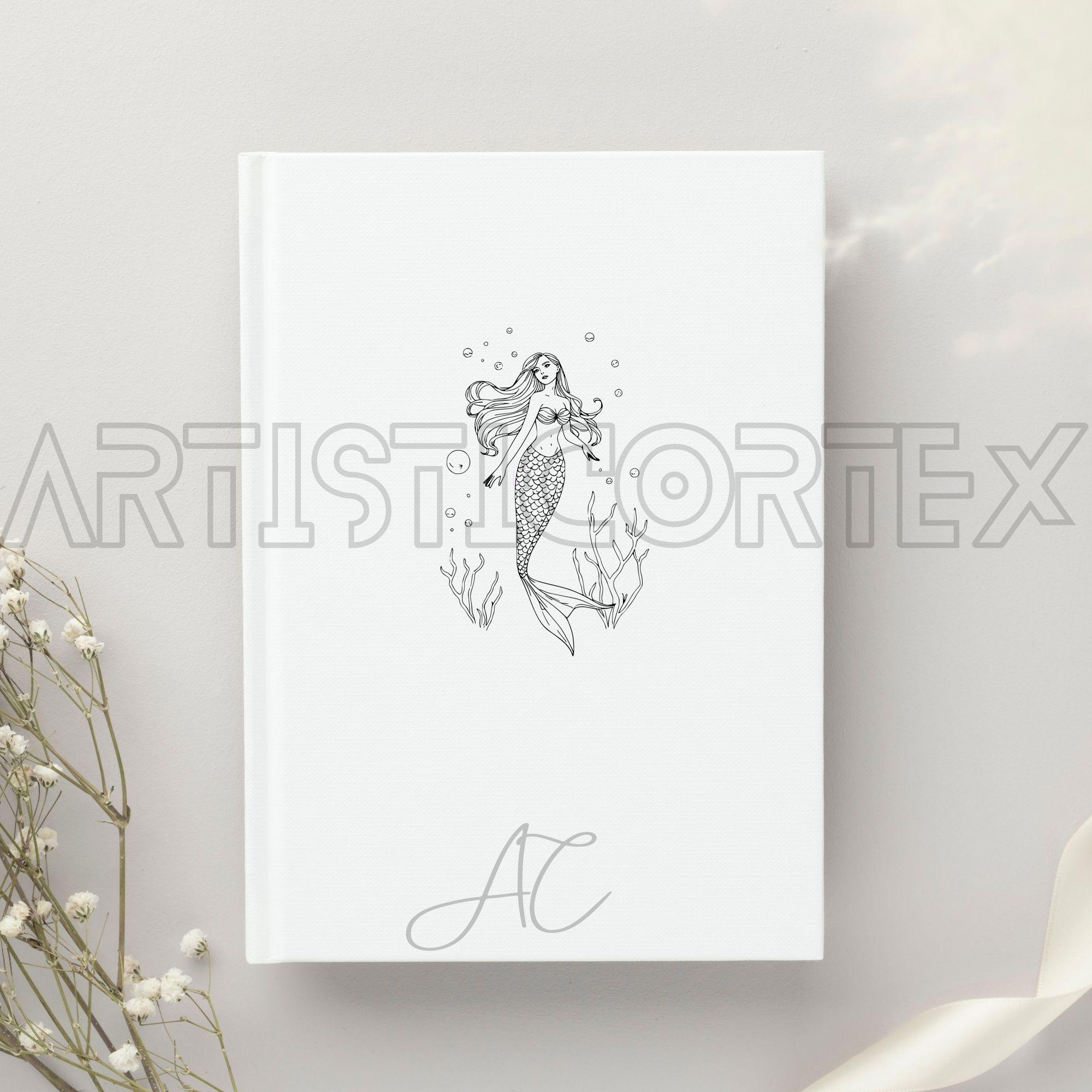 Mermaid SVG Bundle, Cute Mermaid PNG, Mermaid in Sea Clipart, Hand ...