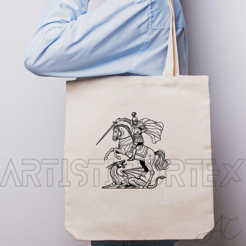 Saint George SVG Bundle, St George and Dragon PNG, St George and Horse ...