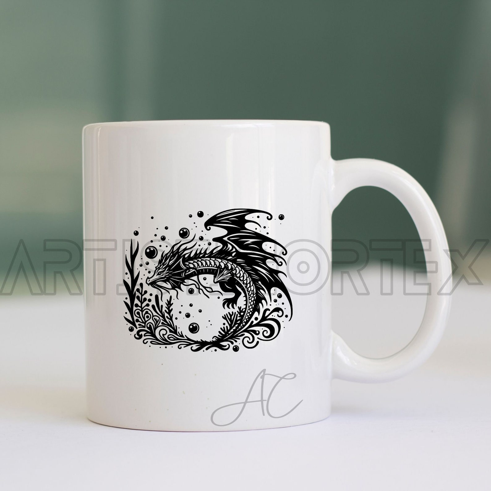 Sea Dragon SVG & PNG Bundle, Dragon Clipart, Hand Drawn Sea Dragon ...