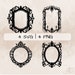 Spooky Mirror Frame SVG, Creepy Mirror Frame Vector, Halloween Mirror ...