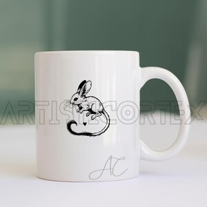 Delicate Jerboa SVG Bundle, Jerboa Line Art PNG, Floral Jerboa Clipart ...