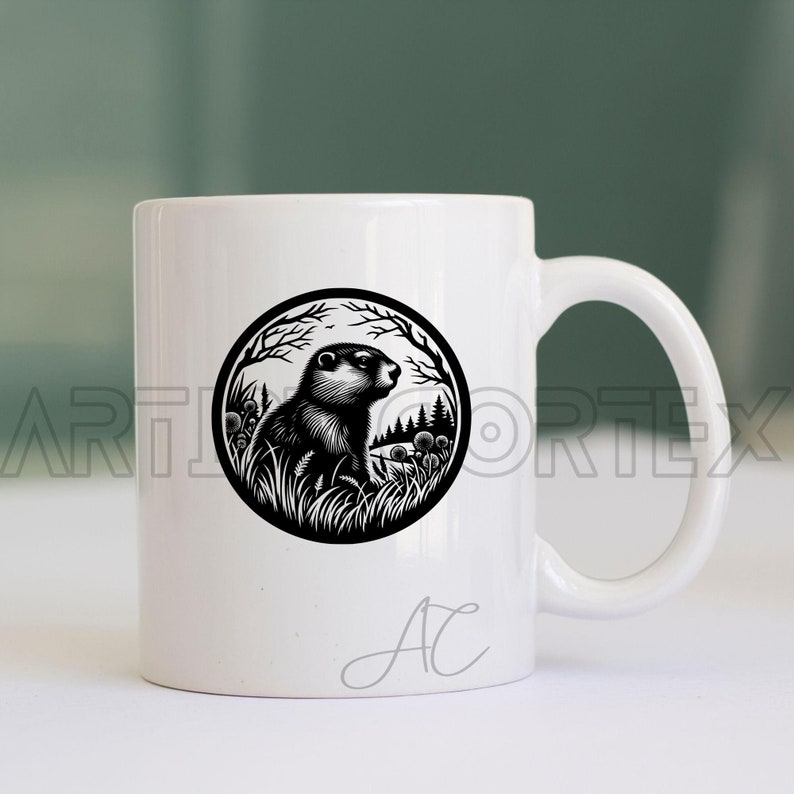 Groundhog SVG Bundle, Woodchuck PNG , Funny Groundhog Clipart, Hand ...